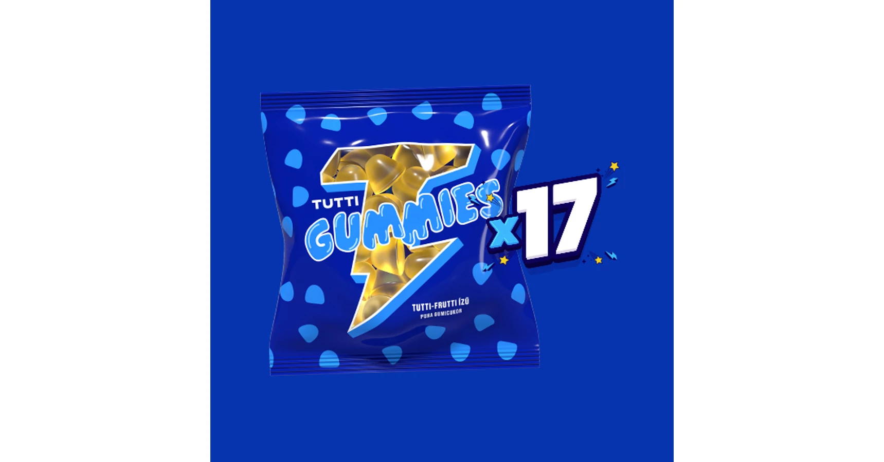 17 db Tutti Gummies gumicukor 100g